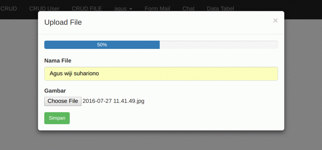 Membuat Form Upload File dengan Ajax dan Framework Laravel - Mr Agus