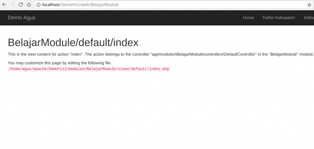 Cara Membuat Module di Framework Yii2 - Mr Agus